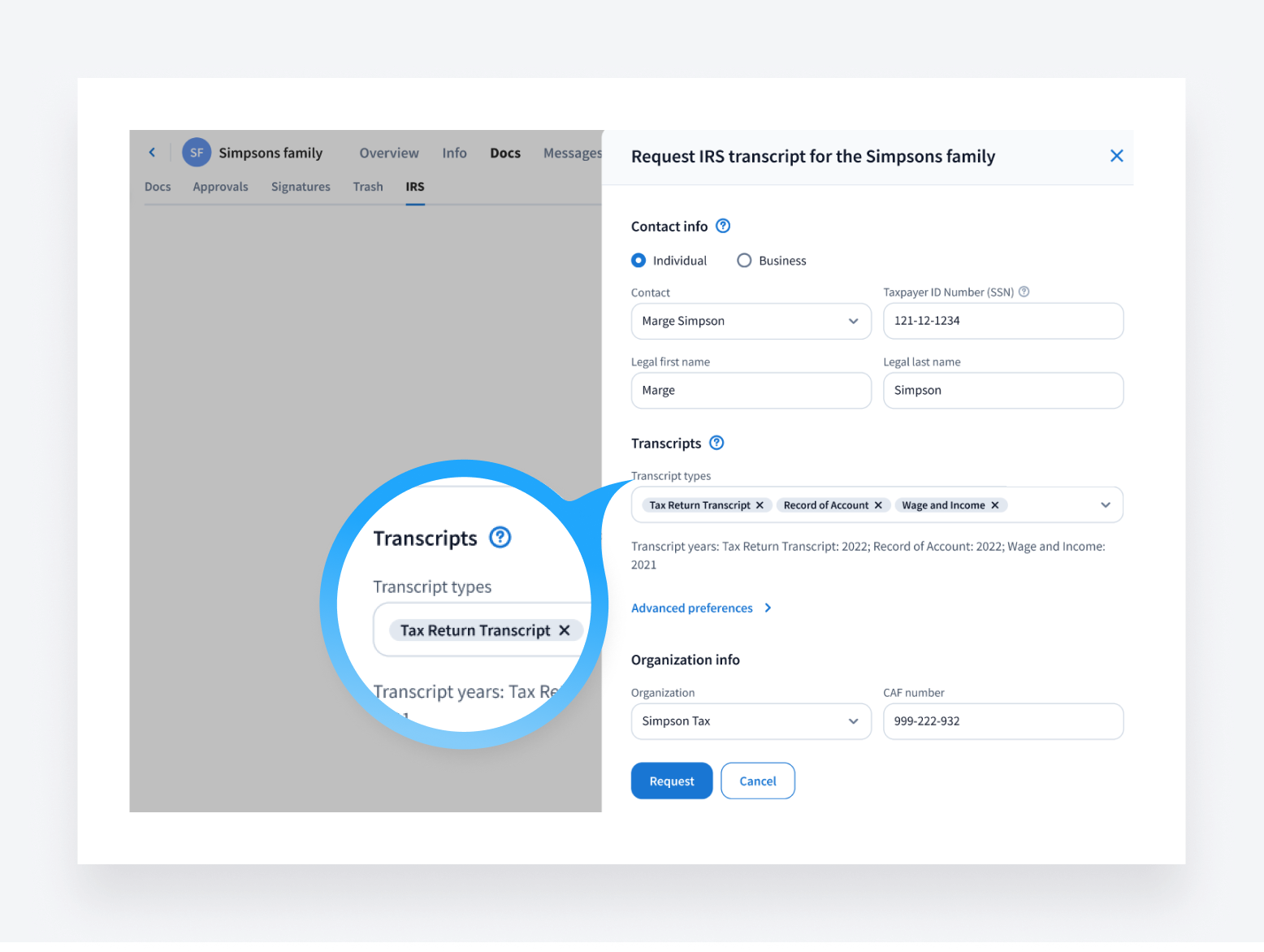 New official IRS integration: download transcripts directly in TaxDome ...
