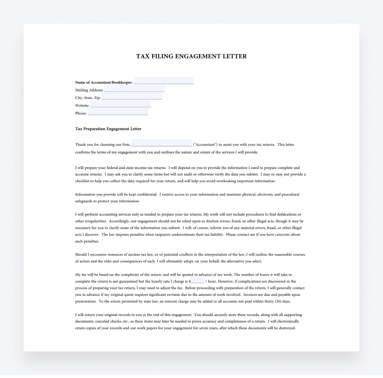 Your guide to writing an accounting engagement letter (with template ...