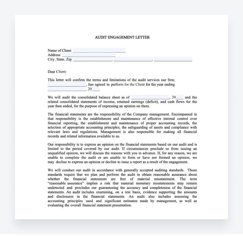 Your guide to writing an accounting engagement letter (with template ...