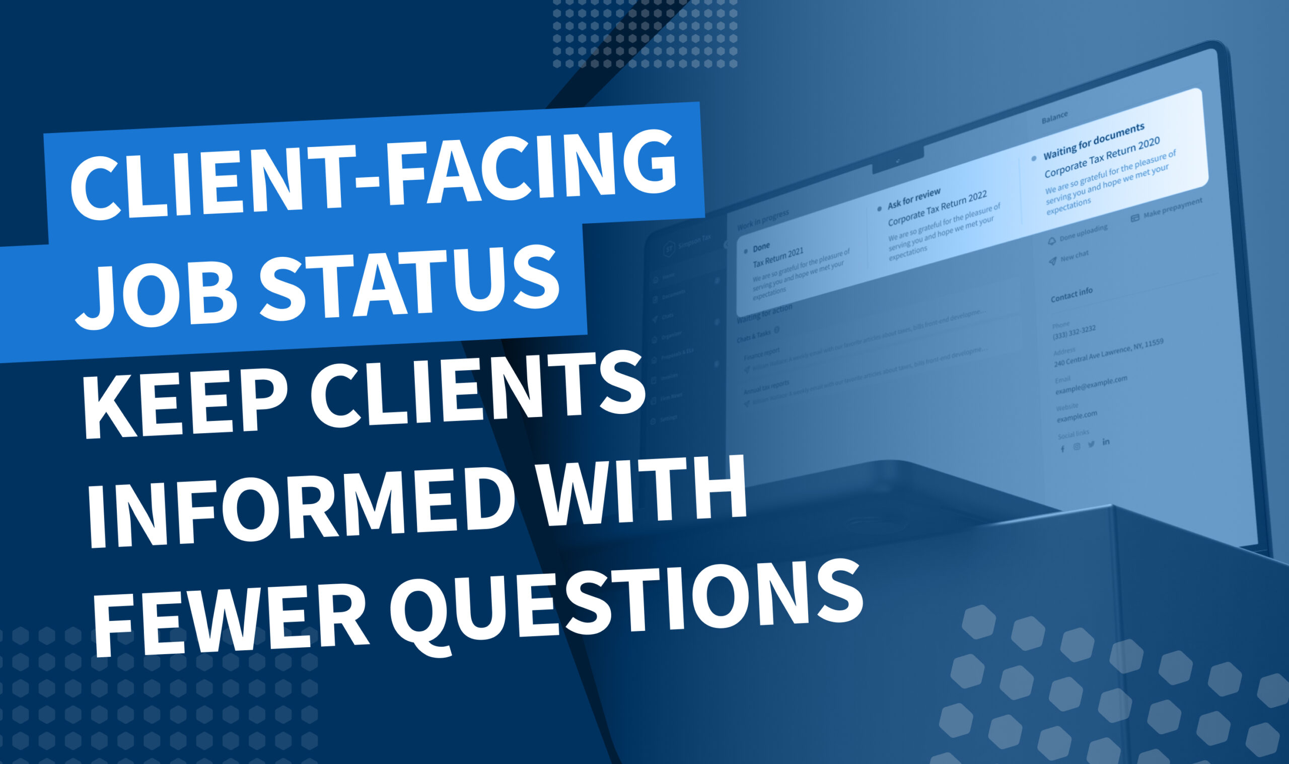 Client-facing job statuses: where peak productivity meets client ...