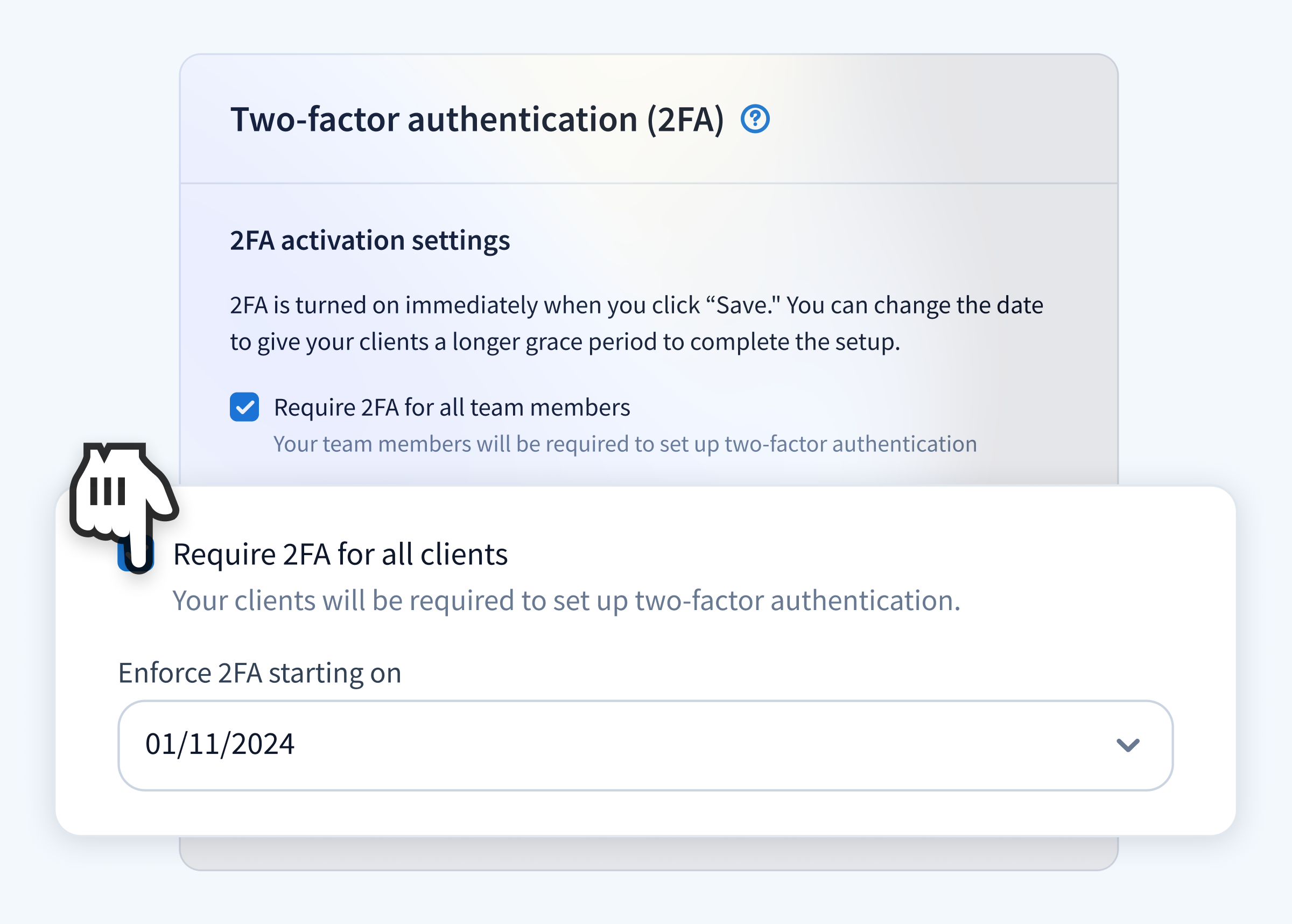 Option to mandate 2FA for clients with TaxDome: the only practice management platform helping ...