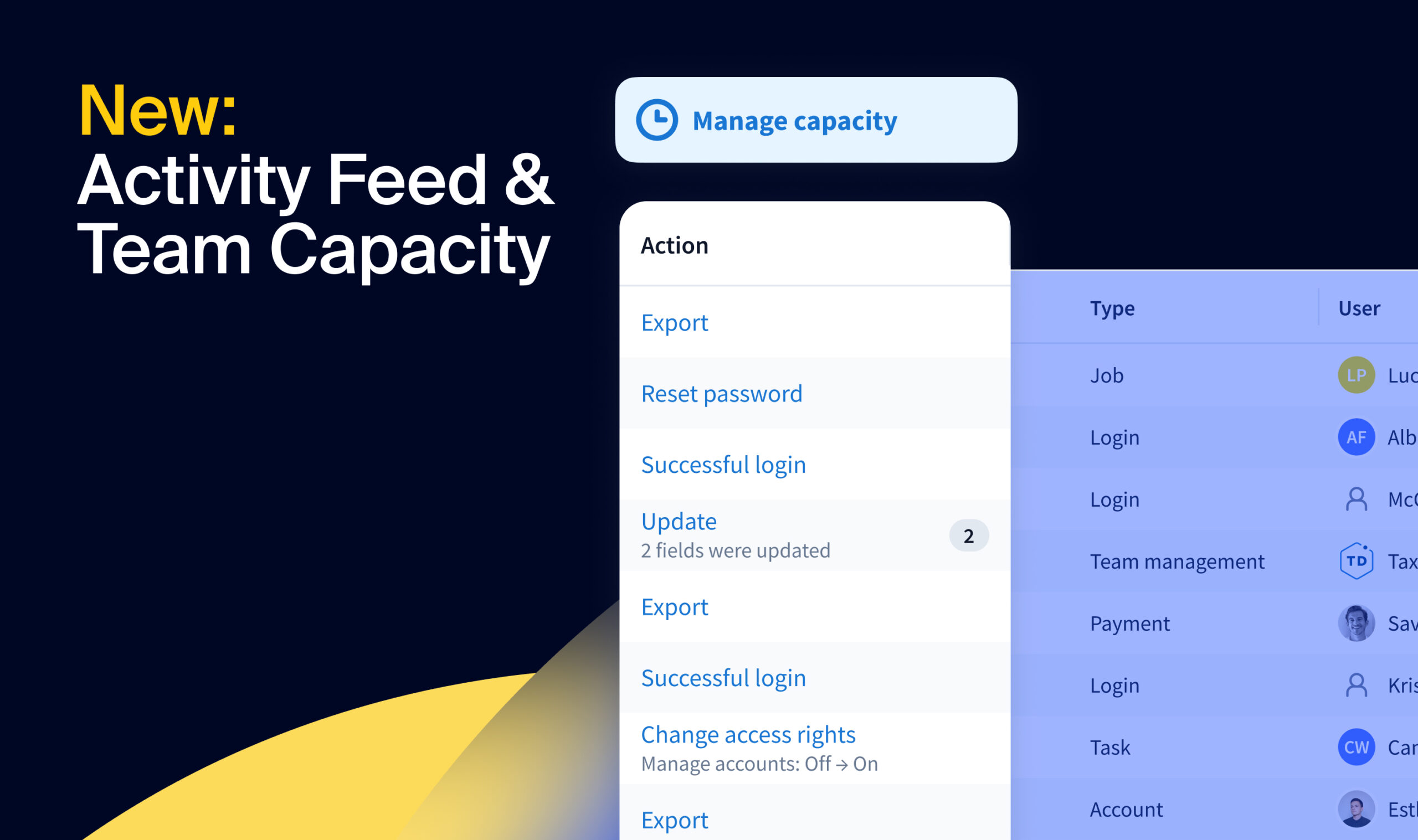 New: Activity feed and Team capacity — track all activity across your ...