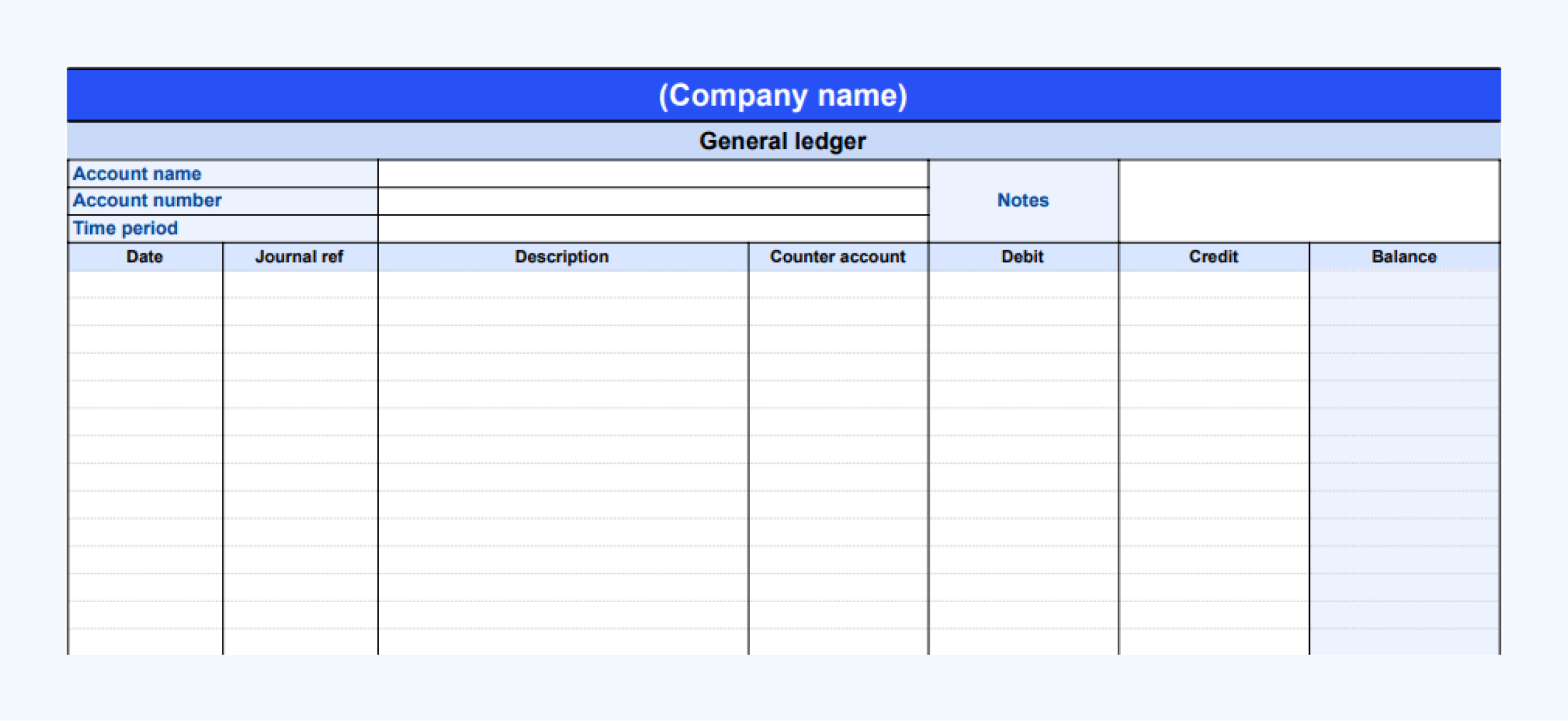 Accounting general ledger: what it is, how to use it, and a free ...